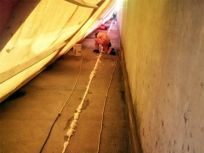 Chemical injection to Repair Construction Joints > Grouting Specialists